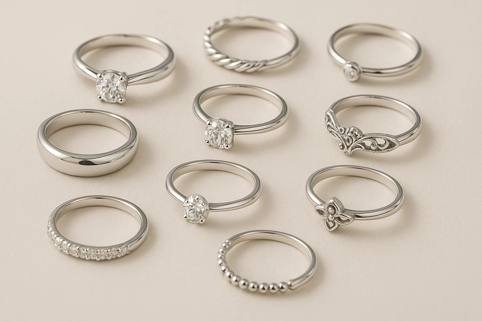 Elegant Silver Rings for Women – Stylish Finger Rings Collection